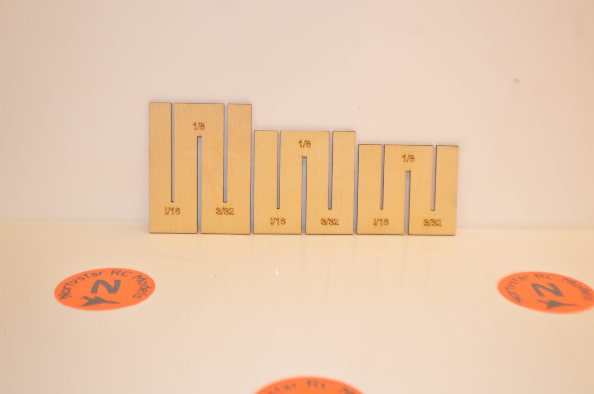 Laser cut Wing Rib Jigs for 1/16" 3/32" and 1/8" thick wing ribs ...
